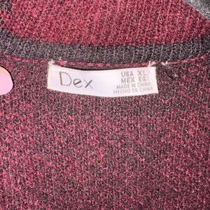 Dex | Jackets & Coats | Dex Womens Plaid Pea Coat In Red And Brown ...